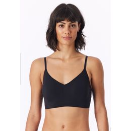 Schiesser Damen Bustier "Invisible Soft", Gr. 44, schwarz, Single Jersey, Obermaterial: 75% Polyamid, 25% Elasthan, unifarben, BHs, Mikrofaser,