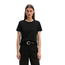 Marc O'Polo MARC O'POLO Damen T-Shirt "aus Organic Cotton SIngle Jersey", schwarz, Basic, Gr. S, unifarben, Obermaterial: 100% Baumwolle, Shirts
