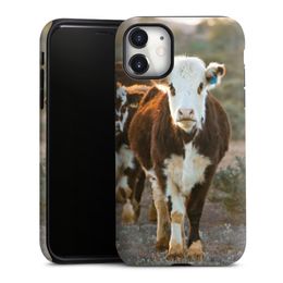DeinDesign iPhone 11 Handy Panzer Handyh&uuml;lle robuste Outdoor H&uuml;lle Schutzh&uuml;lle matt Cow Farmer Calf Tough Case