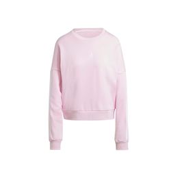 adidas Sportswear Sportsweatshirt 'ESSENTIALS 3-STRIPES FRENCH TERRY' Damen Gr&ouml;&szlig;e L rosa / wei&szlig;