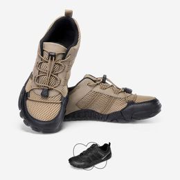 DOTALES Damen Barfu&szlig;schuh "Stride Barfu&szlig;schuhe Damen & Herren Barfu&szlig; Sneaker", Gr. 39, beige, Mesh, Polyurethan, Schuhe, Minimalschuhe