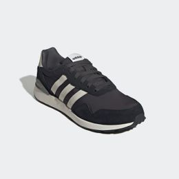 Herren Sneaker "RUN 60S 4.0", adidas Sportswear, Gr. 43, schwarz-wei&szlig;, Leder, Textil, Schuhe, inspiriert vom Design der adidas ZX Modelle