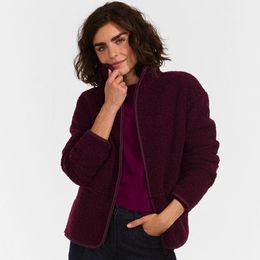 LANDS' END Teddy-Jacke f&uuml;r Damen in Petite-Gr&ouml;&szlig;e, Damen, size: petite, Rot, Polyester, by Lands' End