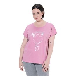 Ulla Popken Shirt in himbeere | Gr.: 46-48