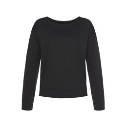Lascana Sweatshirt in schwarz | Gr.: 36-38