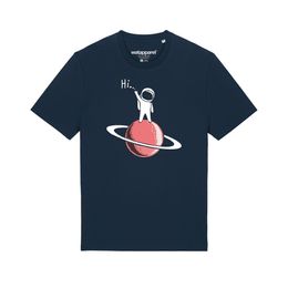 Watapparel Shirt 'Astronaut says Hi' Herren Gr&ouml;&szlig;e XS dunkelblau / pink / wei&szlig;