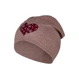 Sterntaler Beanie Blumenherz in rose mel. | Gr.: 47 cm