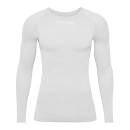Hummel Sportshirt "Hmlbl Comfort 2.0 Tee L/S" in Wei&szlig; | Gr.: XXL