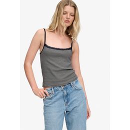 Superdry & Co Top 'Athletic Essential' female size S Beige / marine blue