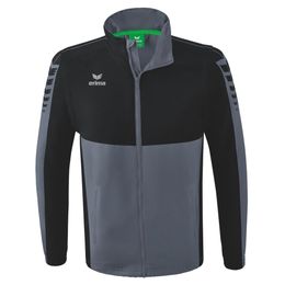 Erima Trainingsjacke "Six Wings Jacke Mit Abnehmbaren &Auml;rmeln" in Grau | Gr.: M