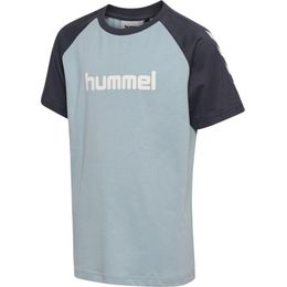 Hummel Shirt "Hmljr Logo T-Shirt S/S" in Blau | Gr.: 134/140