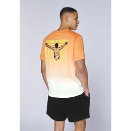 Chiemsee Herren T-Shirt, orange, Gr. M, 100% Baumwolle, Shirts