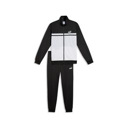 Puma Herren Trainingsanzug "POLY COLORBLOCK SUIT"Puma schwarz, Gr. M, Trikot, Obermaterial: 100% Polyester, Sportanz&uuml;ge, zweiteiliges Set, mit