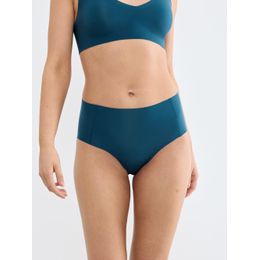 Sloggi Damen High-Waist-Slip "ZERO Feel 2.0", Gr. XL, blau, Jersey, Obermaterial: 76% Polyamid, 24% Elasthan, Unterhosen, feine Mikrofaser,