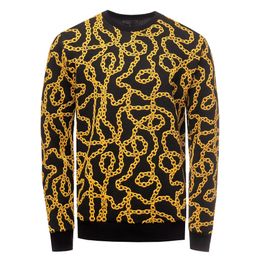 Rusty Neal Pullover Herren Gr&ouml;&szlig;e XL goldgelb / schwarz