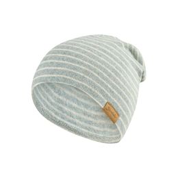 Sterntaler Beanie gestreift in blaugrau | Gr.: 49 cm