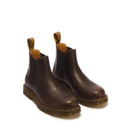 Dr. Martens Damen Chelseaboots "2976 Dark Brown Ambassador", Gr. 44, braun, Leder, Schuhe, Stiefelette, Boots mit typischer Kontrastnaht