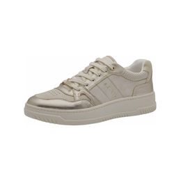 s.Oliver Damen Sneaker "s.Oliver Sneaker Leder/Synthetik", Gr. 38, beige, Leder, Synthetik, Schuhe