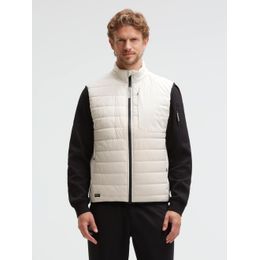 Gaastra Herren Steppweste, wei&szlig;, Gr. XL, bedruckt, Softshell, Material Vorderteil + Kragen: 92% Polyamid, 8% Elasthan, Material R&uuml;ckenteil: 97%