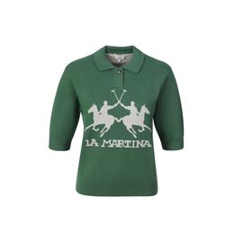 La Martina Poloshirt ' WCS003 ' Damen Gr&ouml;&szlig;e S grau / dunkelgr&uuml;n