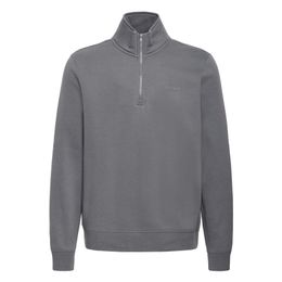 Blend Herren Sweatshirt "BHDOWNTON HALFZIP PP NOOS", grau, Gr. M, unifarben, Sweatware, Obermaterial: 50% Baumwolle, 50% Polyester, Sweatshirts,