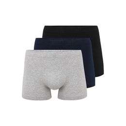 Schiesser Boxer shorts male size S Navy / mottled grey / Black