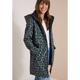 Cecil Damen Softshellmantel, gr&uuml;n, Gr. XL, Softshell, 92% Polyester, 8% Elasthan, M&auml;ntel, mit Kapuze mit Tunnelzugband