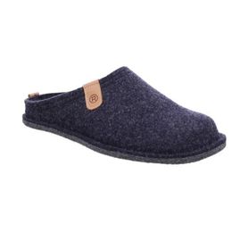 Rohde Herren Pantoffel "LUCCA-H", Gr. 41, blau, Filz, Schuhe, mit herausnehmbarer Leder-Innensohle, Weite G