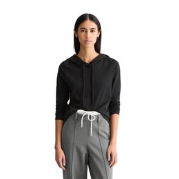 Marc O'Polo Damen Langarmshirt "aus weichem Single Jersey", schwarz, Basic, Gr. XS, MARC O'POLO DENIM, unifarben, Obermaterial: 100% Baumwolle, Shirts