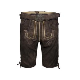 Kr&uuml;ger Buam Kr&uuml;ger Buam Trachtenhose 'Roger' Herren Gr&ouml;&szlig;e 46 braun / gelb