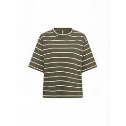 soyaconcept Damen Kurzarmhemd "Soya Concept T-shirt SC-GERTA", gr&uuml;n, Gr. XXL, Obermaterial: 100% Baumwolle, Hemden
