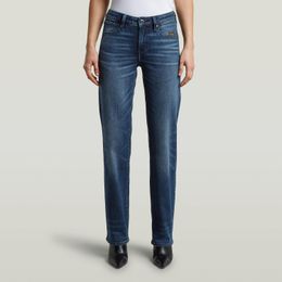 G-Star Raw G-STAR Damen 5-Pocket-Jeans "G-Straight Wmn", blau, Gr. 31, Denim/Jeans, Obermaterial: 99% Baumwolle, 1% Elasthan, Jeans, im Straight Fit