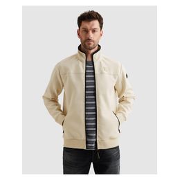 PME-Legend PME LEGEND Herren Sweatjacke, beige, Gr. M, Sweatware, Obermaterial: 80% Baumwolle, 15% Polyester, 5% Elasthan, Sweatjacken, seitliche