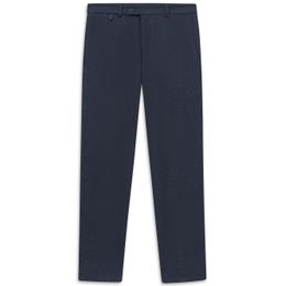 Bugatti Herren Chinohose "Slim Fit"380, marine, Gr. 42, unifarben, 67% Polyester, 29% Viskose, 4% Elasthan, Hosen, Slim Fit Dynamic Series Jersey