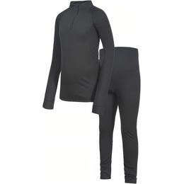 Trespass Kinder Funktionsunterhose "Unite360 Base Layer Set" in Schwarz | Gr.: 5-6 Jahre