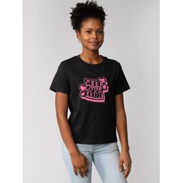 wat? Apparel T-Shirt Self love Club in Schwarz | Gr.: 38