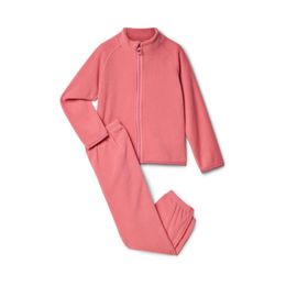 Tchibo - 2-teilige Kinder-Fleece-Kombi - M&auml;dchen - Gr. 122/128 - dunkelrosa