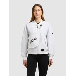 Khujo Damen Blouson "FACEE WITH BAG", wei&szlig;, Gr. S, unifarben, Web, 100% Nylon, Jacken