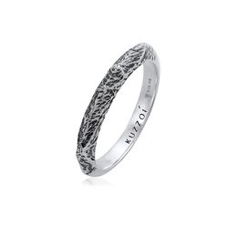 Kuzzoi Ring 925 Sterling Silber in Grau | Gr.: 62