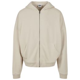 Urban Classics Herren Sweatjacke "Urban Classics Herren 90's Zip Hoody"softseagrass, Gr. L, unifarben, 65% Baumwolle, 35% Polyester, Sweatjacken