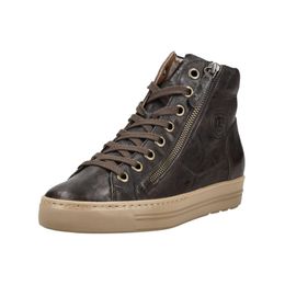 Paul Green Damen Sneaker "Paul Green Sneaker Glattleder", Gr. 42, braun, Glattleder, Schuhe
