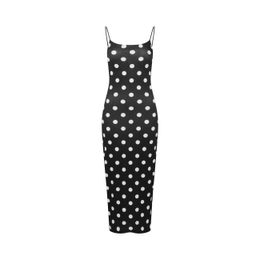 CLOUD 5IVE Damen A-Linien-Kleid "CLOUD 5IVE Maxi Dress", schwarz-wei&szlig;, Gr. XXL, 95% Polyester, 5% Elasthan, Kleider