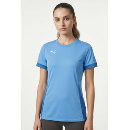 Puma Damen Fu&szlig;balltrikot "TEAMGOAL MATCHDAY JERSEY WMNS", blau, Gr. XL, unifarben, Interlock, Obermaterial: 100% Polyester, Trikots, sportlicher