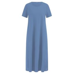 Peter Hahn - Jersey-Kleid, blau, Gr. 36 / S - Baumwolle