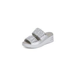 Waldl&auml;ufer Waldl&auml;ufer - Plateau-Pantolette Dina, silber, Gr. 40 - Leder