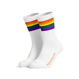 PIPPO Amsterdam Athletic Socks 'Pride' male size 37/39 White
