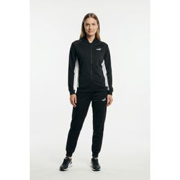 Puma Damen Trainingsanzug "POLY BASEBALL SUIT CL", schwarz-wei&szlig;, Gr. L, unifarben, Trikot, Obermaterial: 100% Polyester, Sportanz&uuml;ge, zweiteiliges