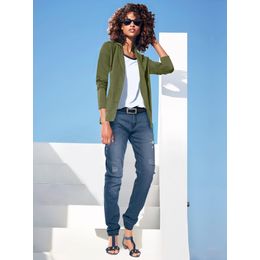 Heine Damen Jerseyblazer "Jersey-Blazer", gr&uuml;n, Gr. 34, 100% Baumwolle, Blazer