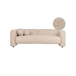 Beliani 3-Sitzer Sofa LEIREN in Beige - (W) 224 x (H) 68 x (L) 87 cm | Gr.: onesize