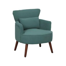 HOMCOM Einzelsessel in Dunkelgr&uuml;n 69,5L x 69B x 78H cm | Gr.: onesize